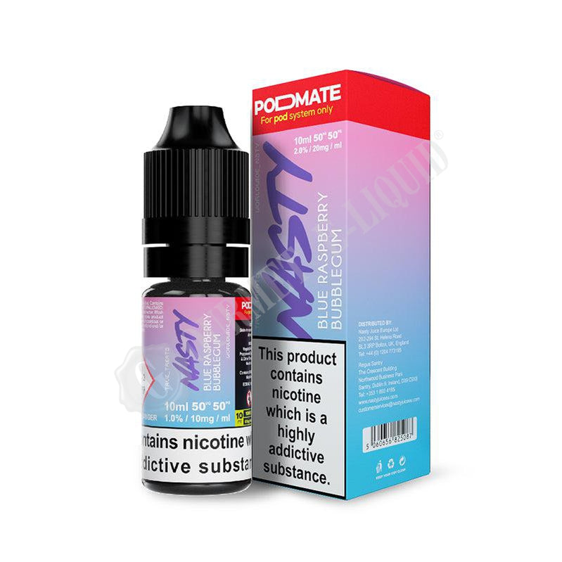 Blue Raspberry Bubblegum by Nasty Juice Podmate Nic Salt E-Liquid ...