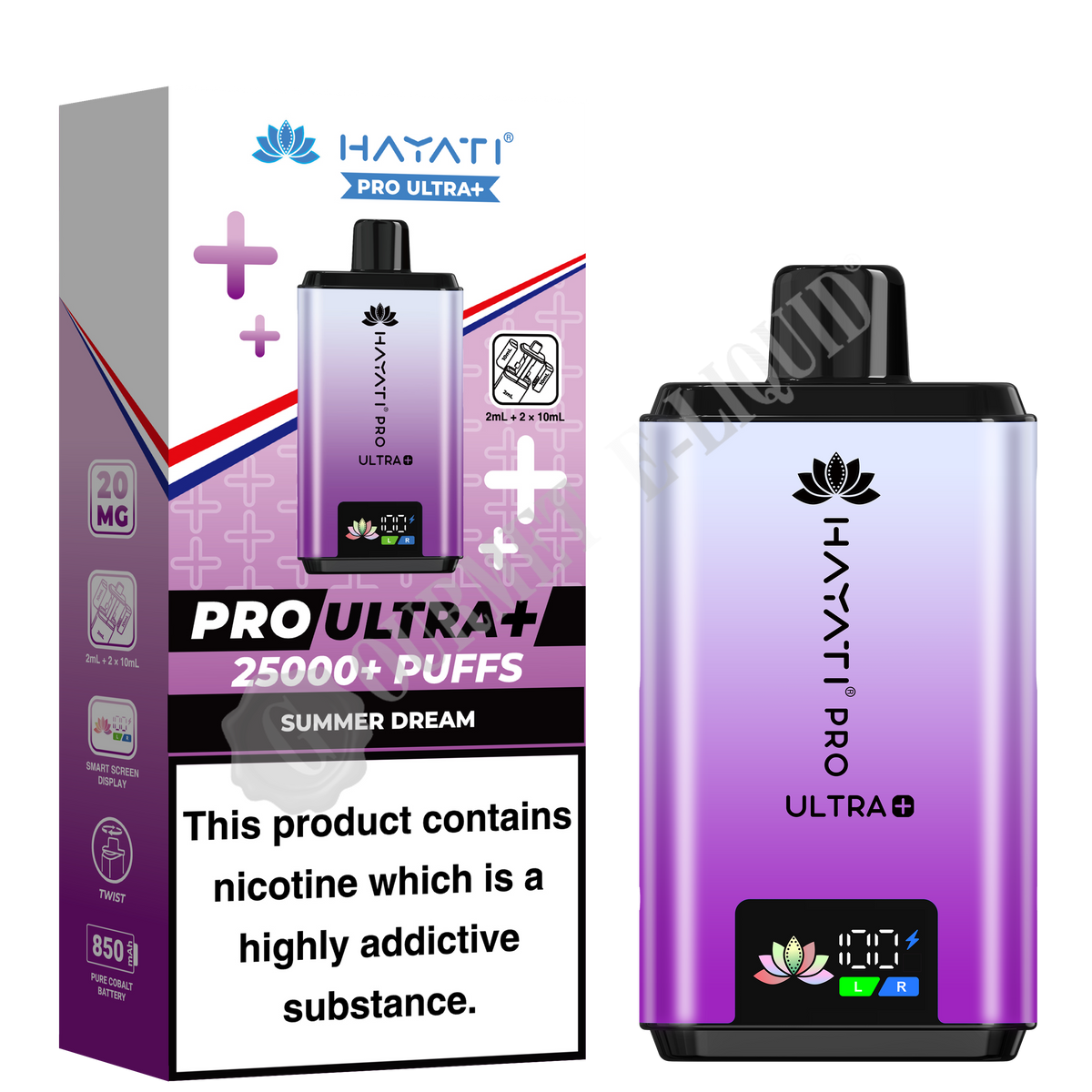 Hayati Pro Ultra Plus 25K Pre-Filled Pod Vape Kit – Gourmet E-Liquid